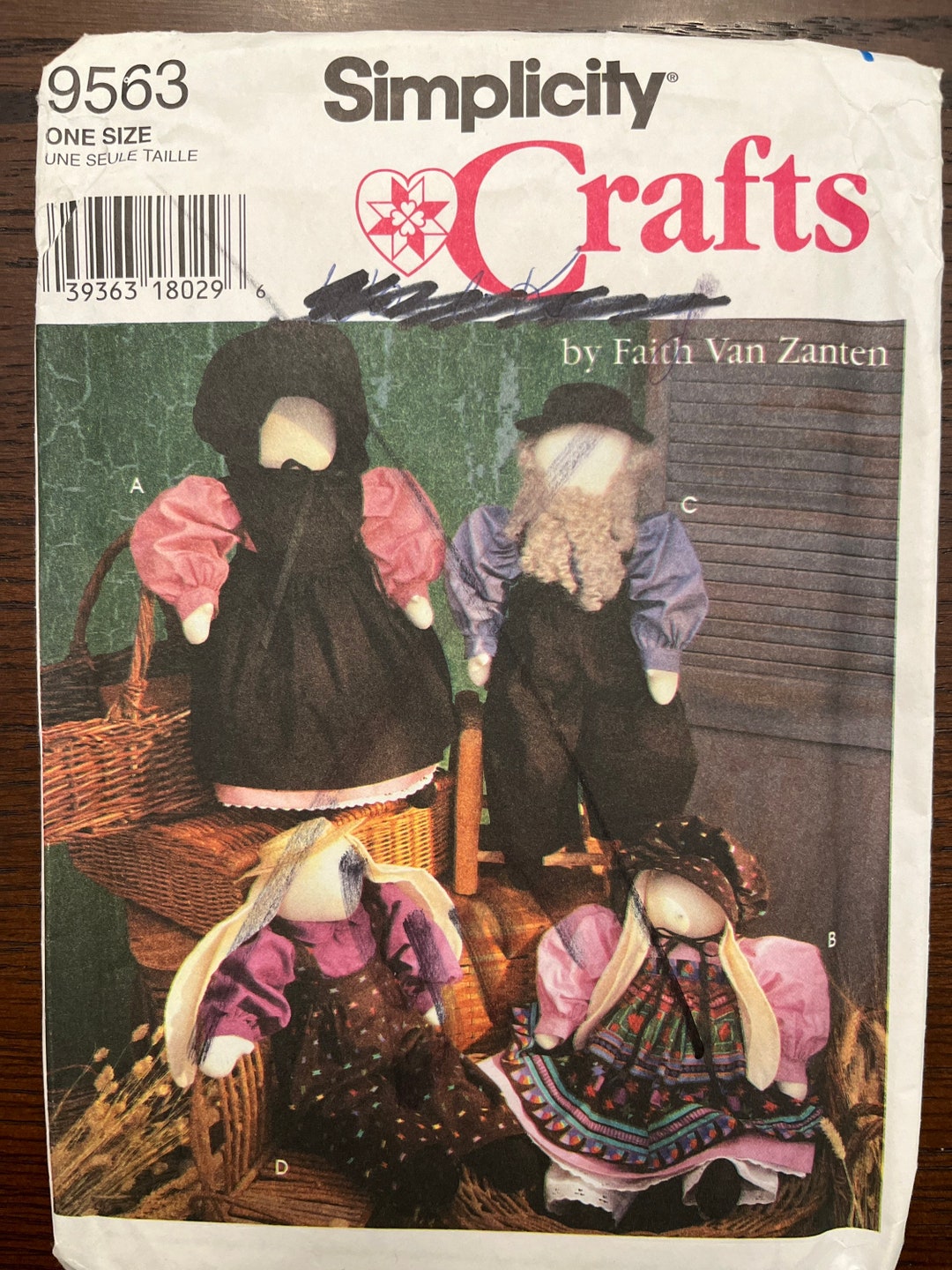 Girl and Boy Doll or Bunny With Clothes Doll Craft Sewing Pattern ...