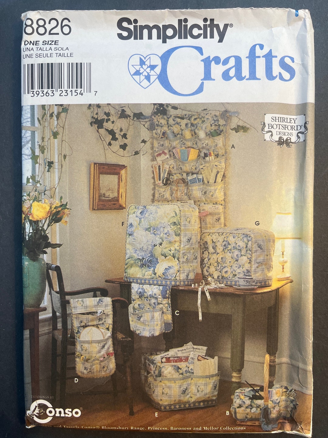 Sewing Accessories Wall Organizer Sewing Basket Covers Sewing Pattern ...