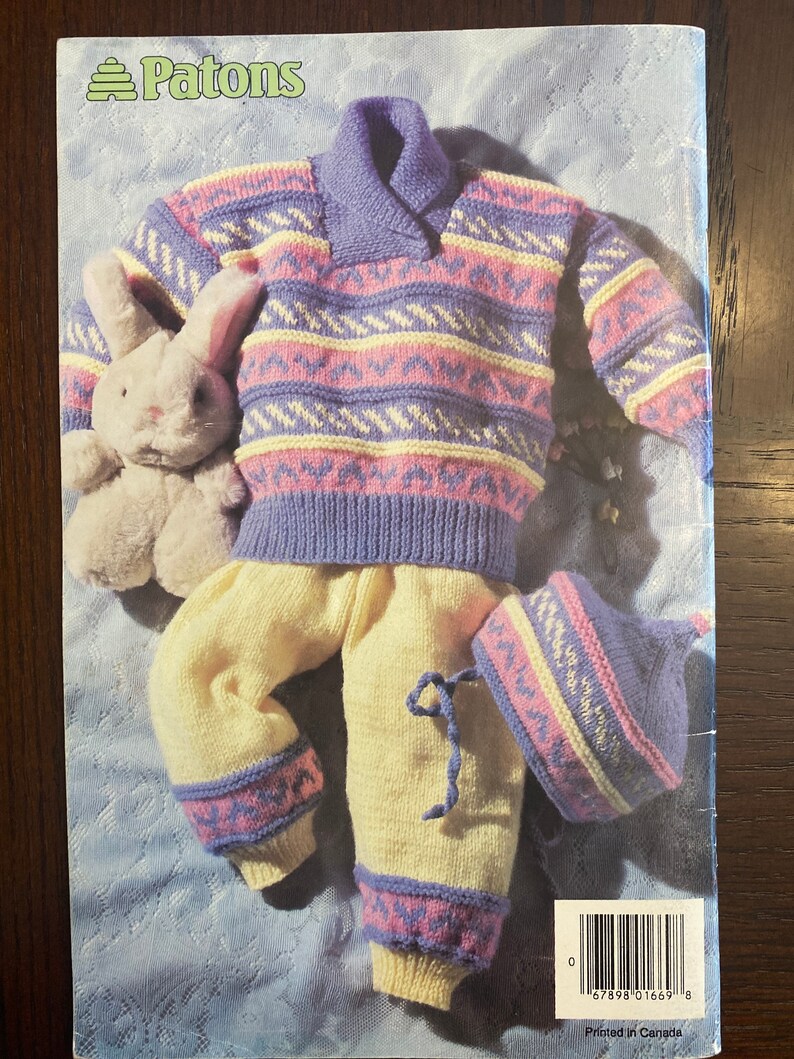 Infant Toddler Knitting Pattern Book Patons Baby Astra Beehive - Etsy