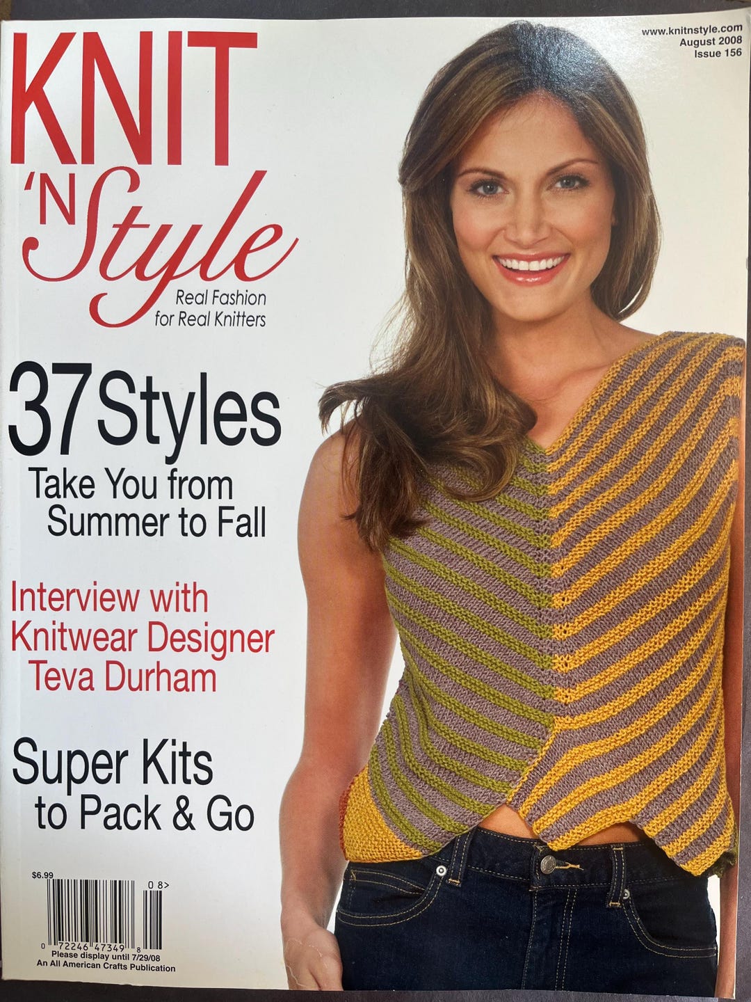 Knit ‘n Style Knitting Magazine Issue 156 August 2008 Knit Womens ...