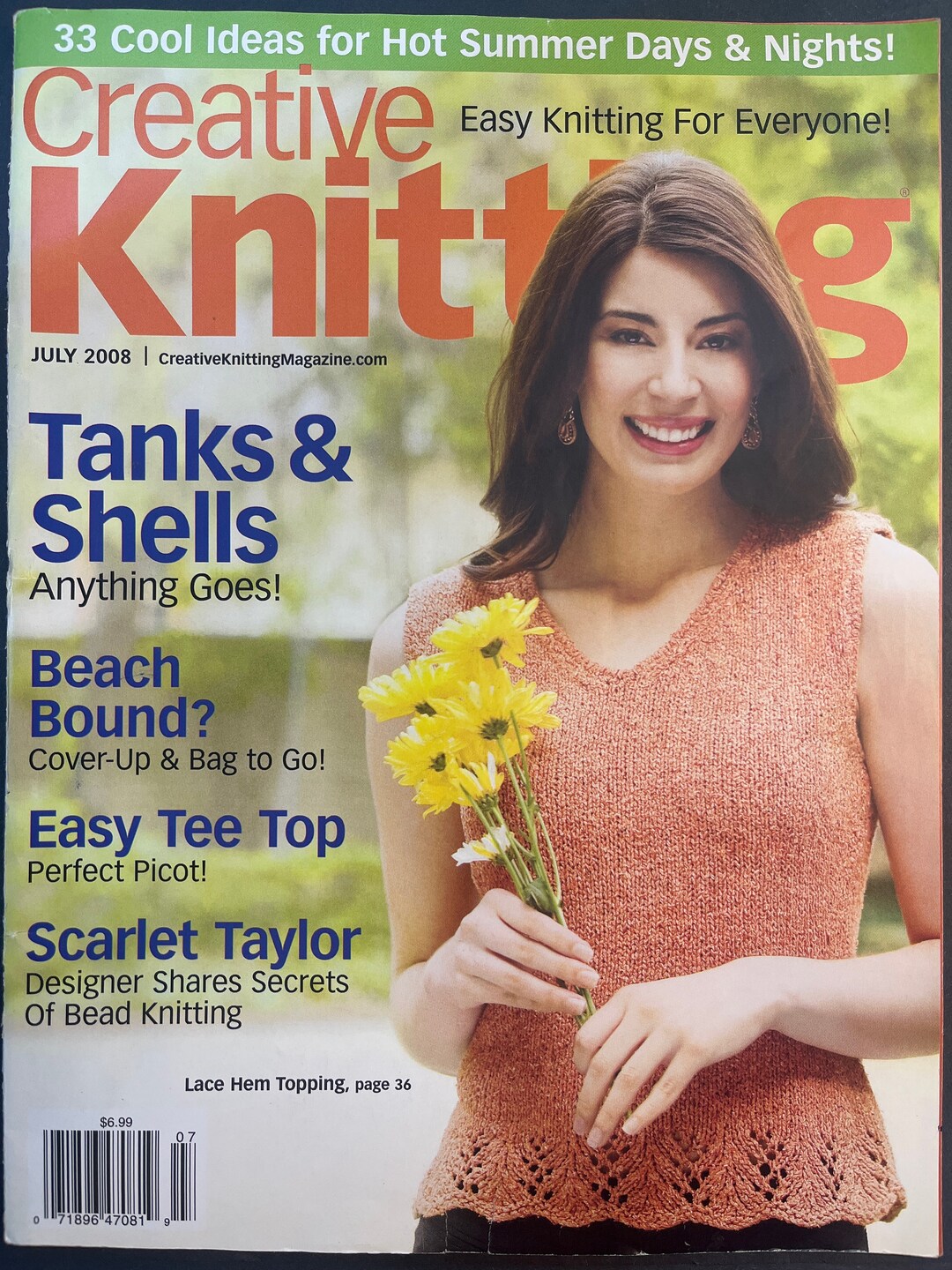Creative Knitting Magazine Issue July 2008 Knit Womens Patterns - Etsy