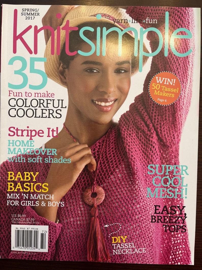 Knit Simple Knitting Magazine Spring Summer 2017 Issue Knit - Etsy