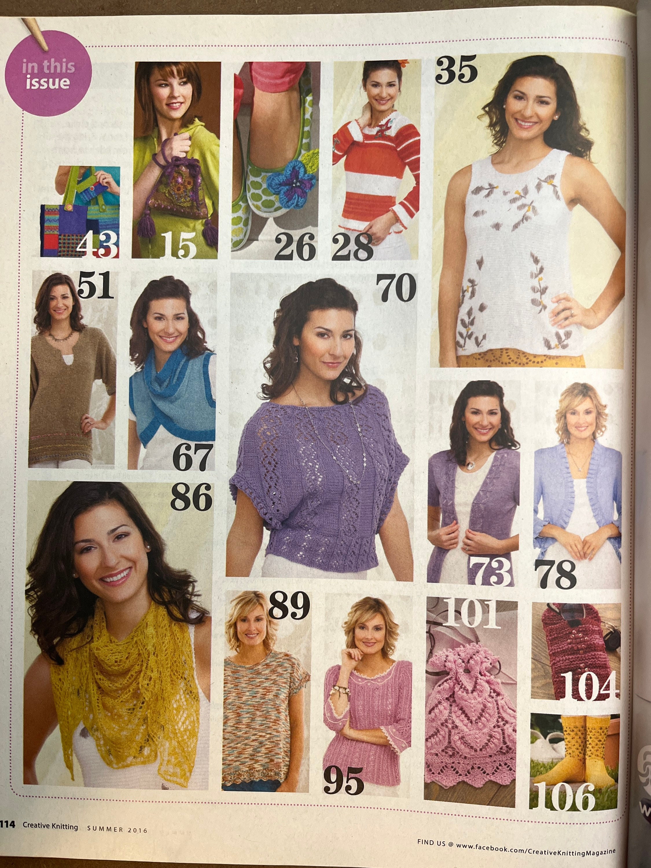 Creative Knitting Magazine Summer 2016 Issue Knit Womens Patterns - Etsy