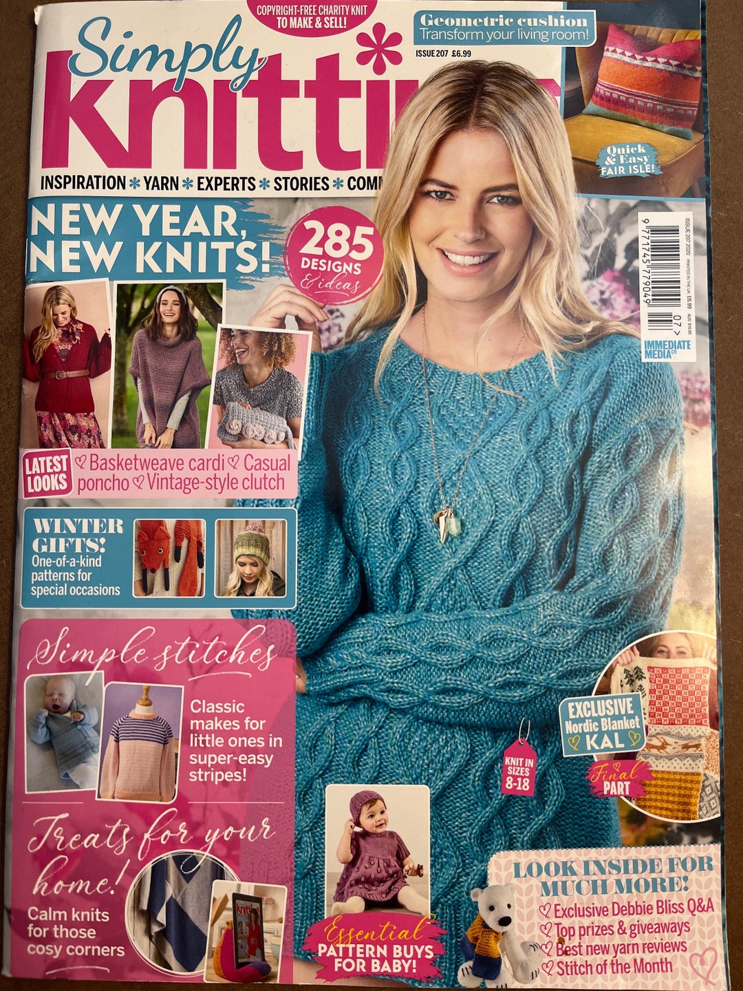 Simply Knitting Magazine Issue Knit Womens Patterns Issue 207 - Etsy