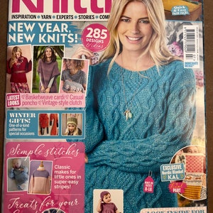 Simply Knitting Magazine Issue Knit Womens Patterns Issue 207 - Etsy