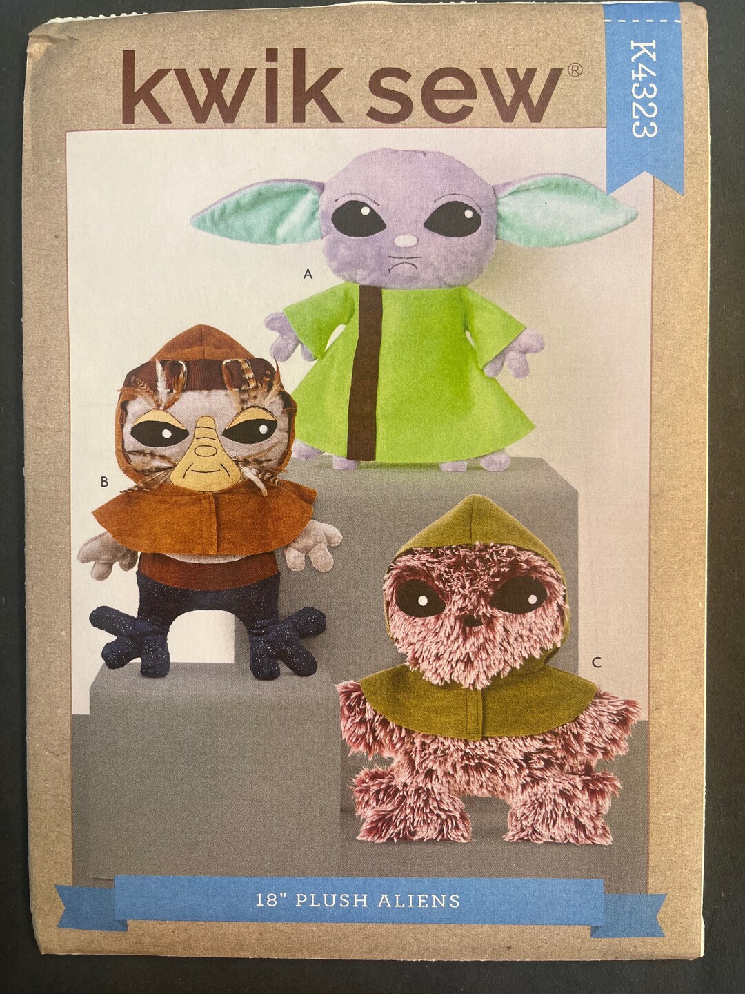 Plush Aliens Sewing Craft Decor Pattern Kwik Sew 4323 Uncut - Etsy