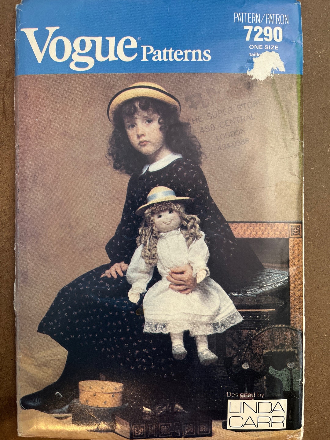 20” Doll and Clothes Doll Craft Sewing Pattern Vogue 7290 Uncut - Etsy