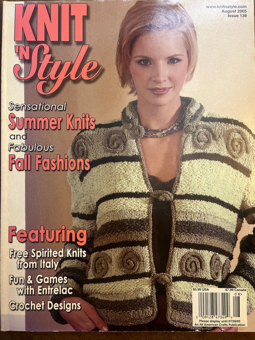 Knit ‘n Style Magazine August 2005 Issue Knit Womens Patterns - Etsy