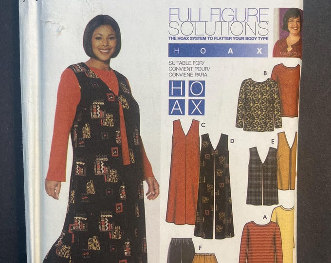 Jumper Vest in Two Lengths Pants and Knit Dress or Top Womens Misses ...