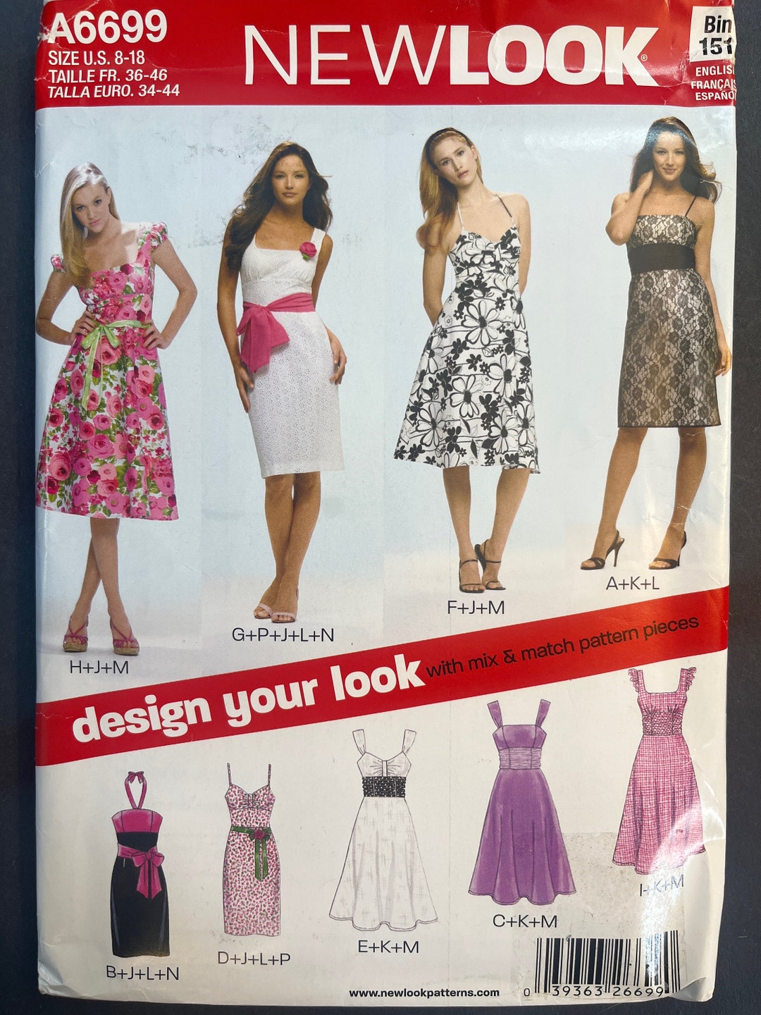 Dress With Halter and Strap Variations Womens Misses Sewing Pattern New ...