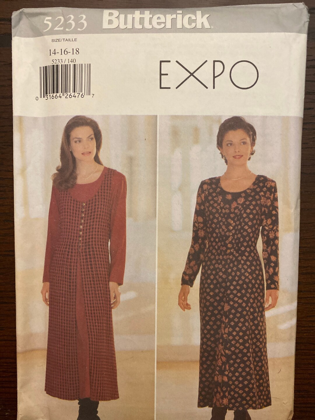 A-line Tunic Slightly Flared Dress Womens Misses Sewing Pattern ...