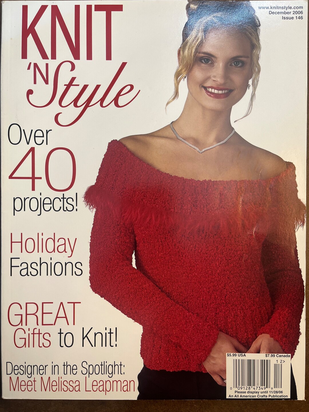 Knit ‘n Style Magazine December 2006 Issue Knit Womens Patterns - Etsy