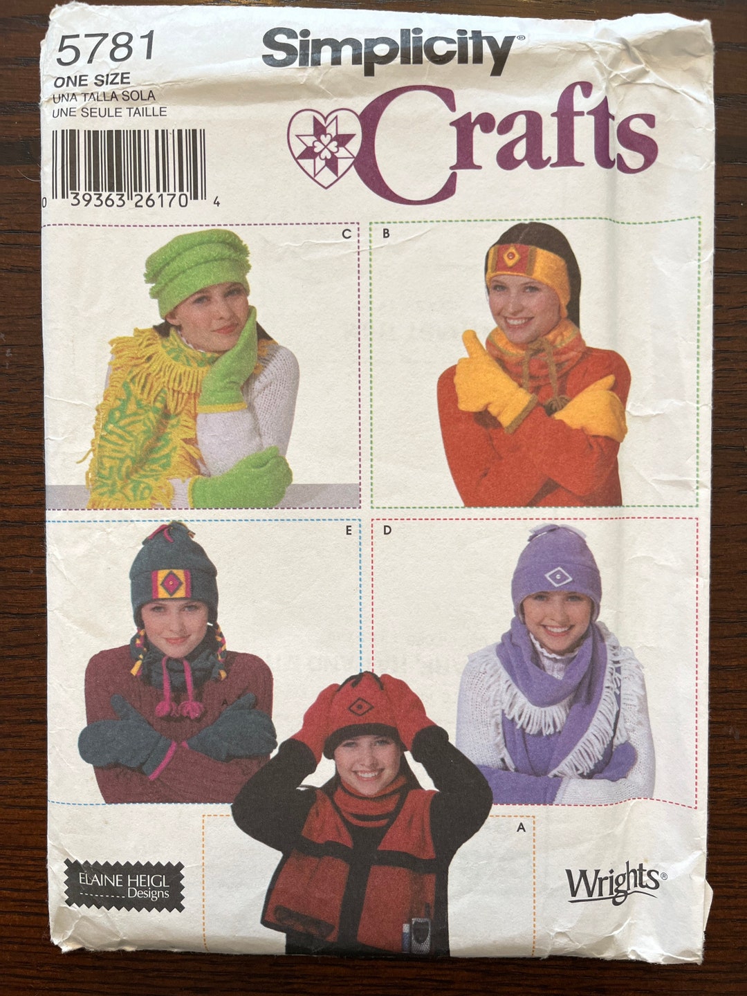 Fleece Hats Scarves and Mittens Womens Misses Accessories Sewing ...