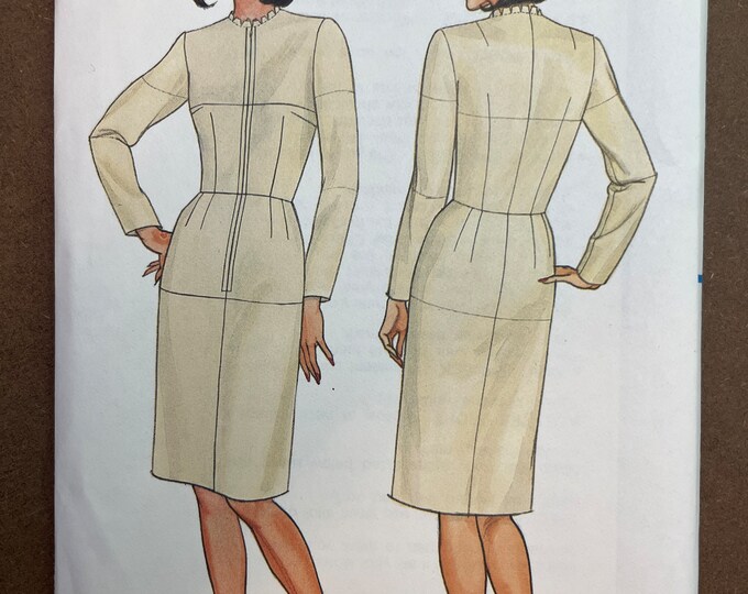 Fitted Bodice Straight Skirt Fitting Shell Womens Misses Sewing Pattern ...