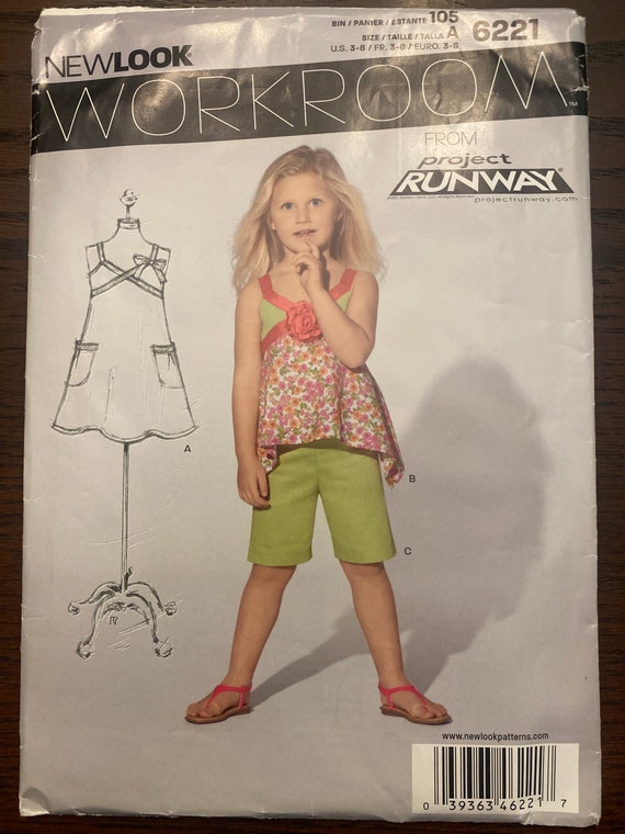 Sleeveless Top and Shorts Girls Sewing Pattern New Look 6221 - Etsy