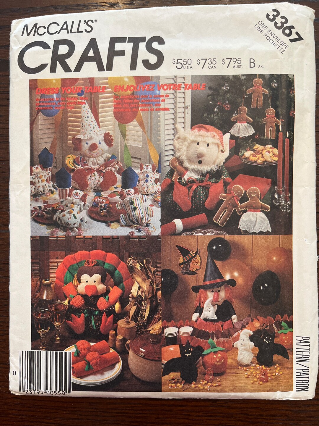 Holiday Table Accessories Elf Turkey Witch Pumpkin Gingerbread - Etsy