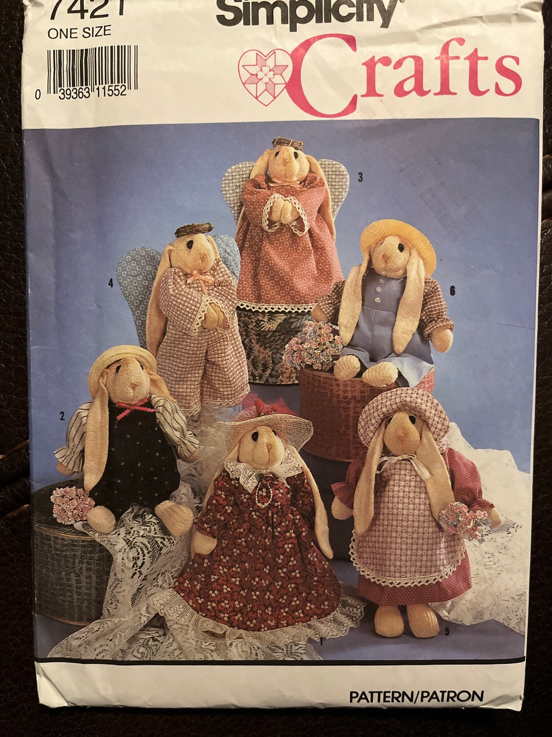 Sock Bunny and Clothes Sewing Craft Decor Pattern Simplicity Crafts ...