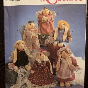 Sock Bunny and Clothes Sewing Craft Decor Pattern Simplicity Crafts ...