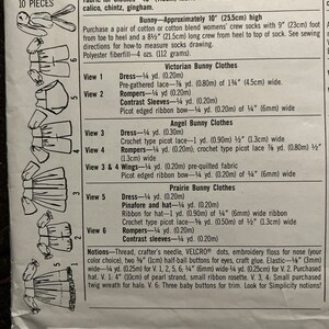 Sock Bunny and Clothes Sewing Craft Decor Pattern Simplicity Crafts ...