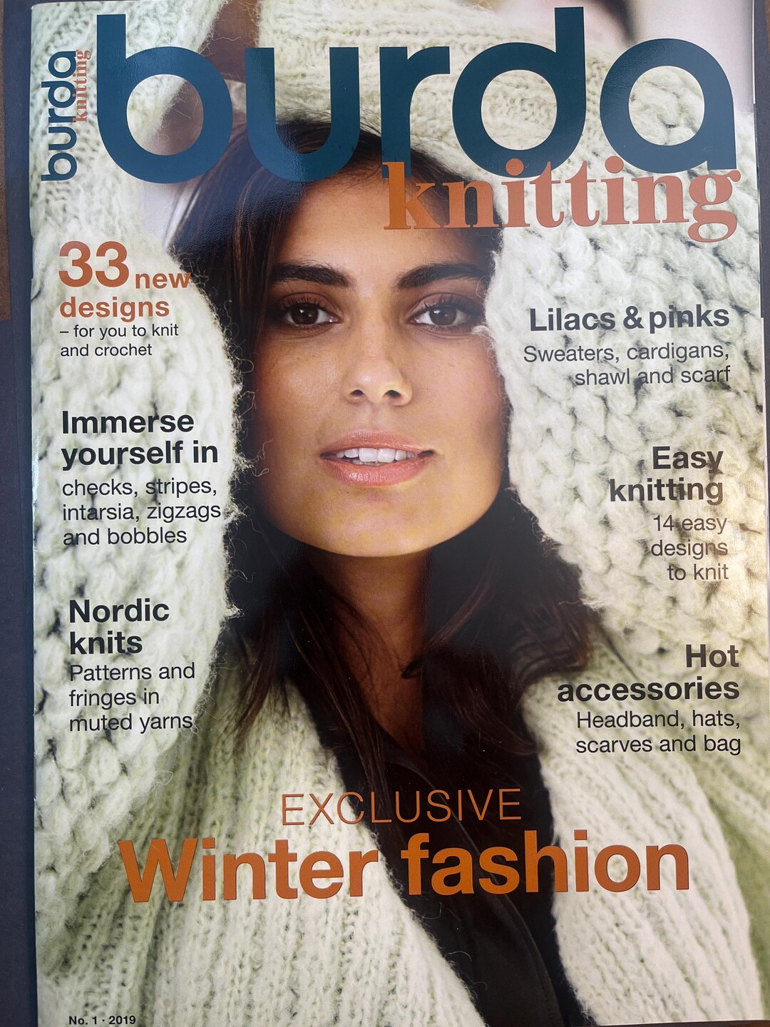 Burda Knitting Magazine Issue No 1 2019 Knit Womens Patterns - Etsy