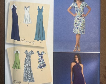 One or Two Piece Dress in Two Lengths Womens Misses Sewing Pattern ...