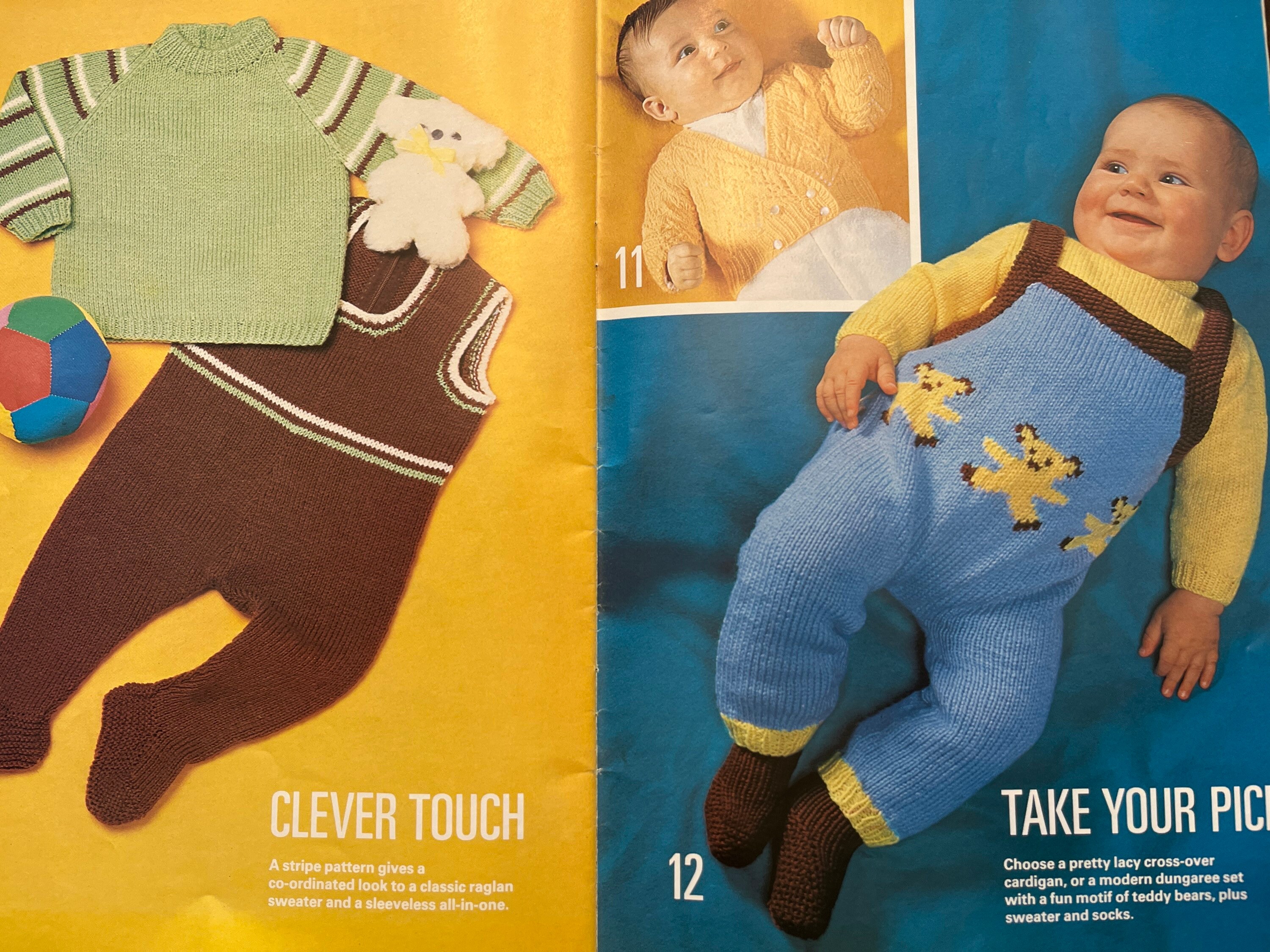 Infant Toddler Knitting Pattern Book Patons Baby Choice Book 235 ...