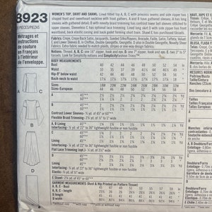 Shaped Front Fitted Top Skirt and Shawl Womens Misses Sewing Pattern ...