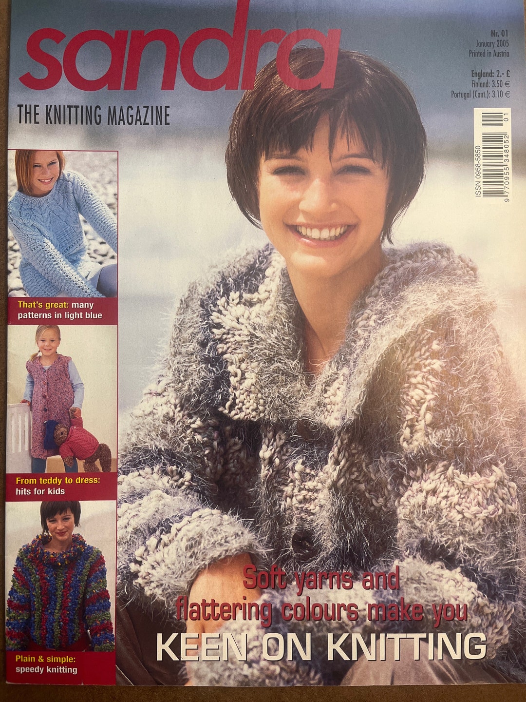 Sandra the Knitting Magazine Issue Nr 1 January 2005 Knit Womens ...