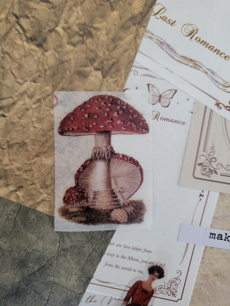 100 Piece Junk Journal Sticker and Paper Pack Junk Journal Ephemera ...