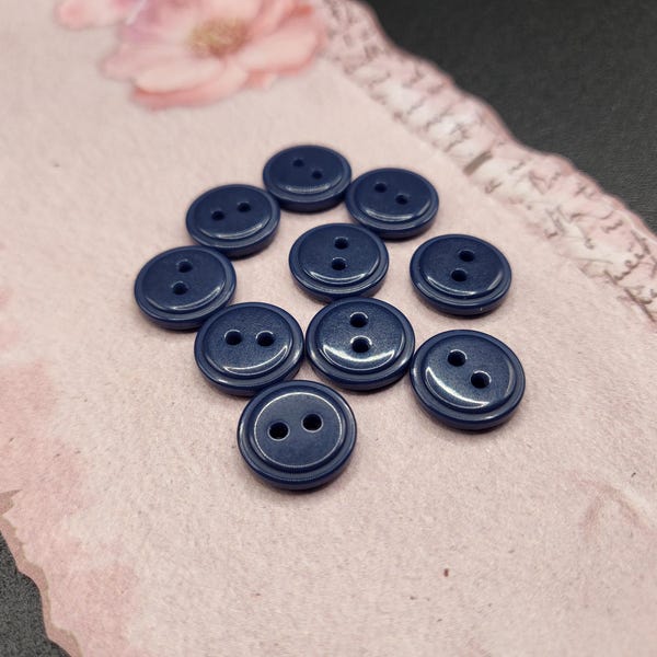 Dark Blue Buttons - Etsy UK