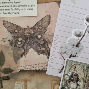 100 Piece Junk Journal Sticker and Paper Pack Junk Journal Ephemera ...