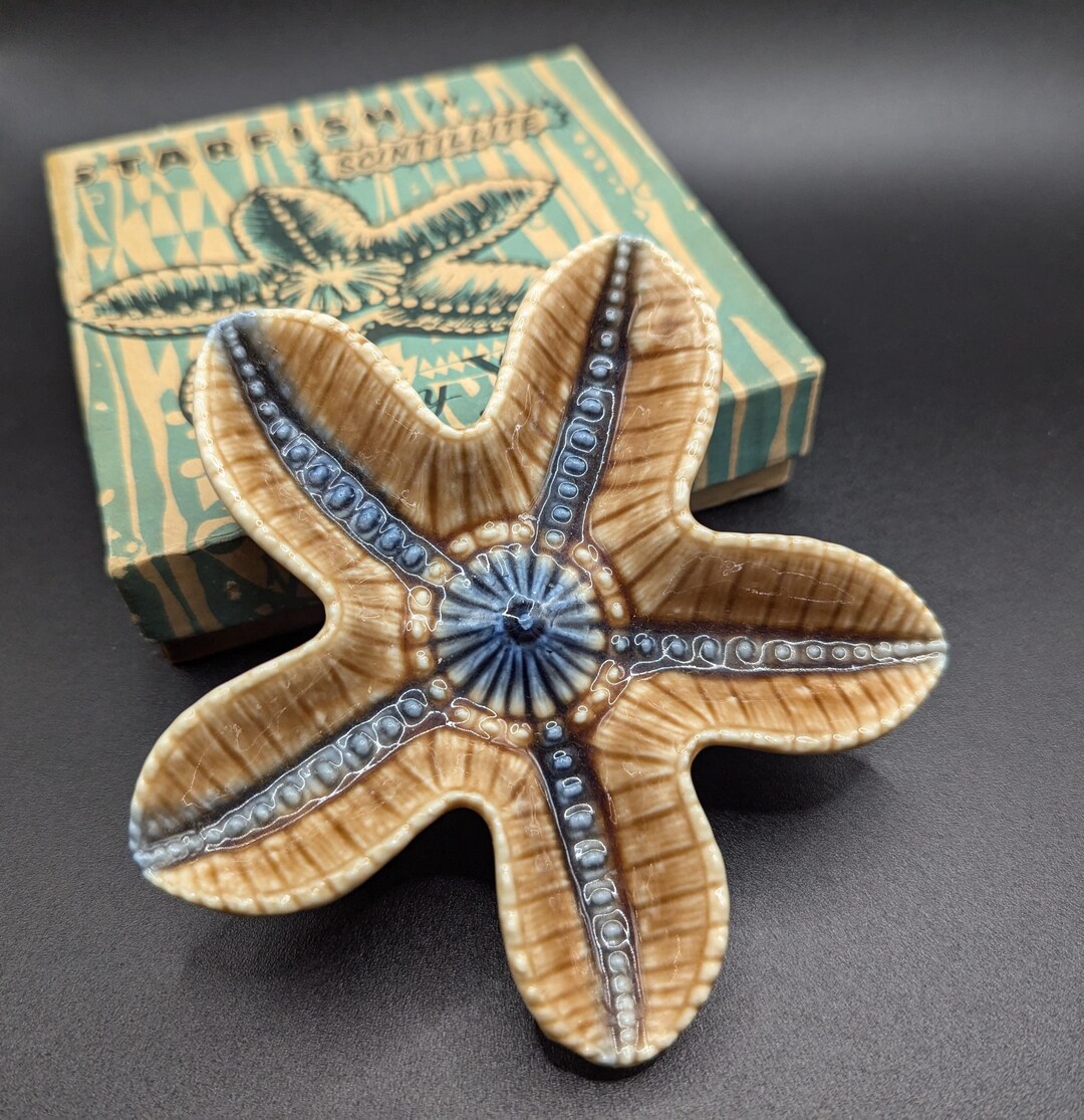 Vintage Starfish Trinket Dish. Scintillite Wade Trinket Dish With ...