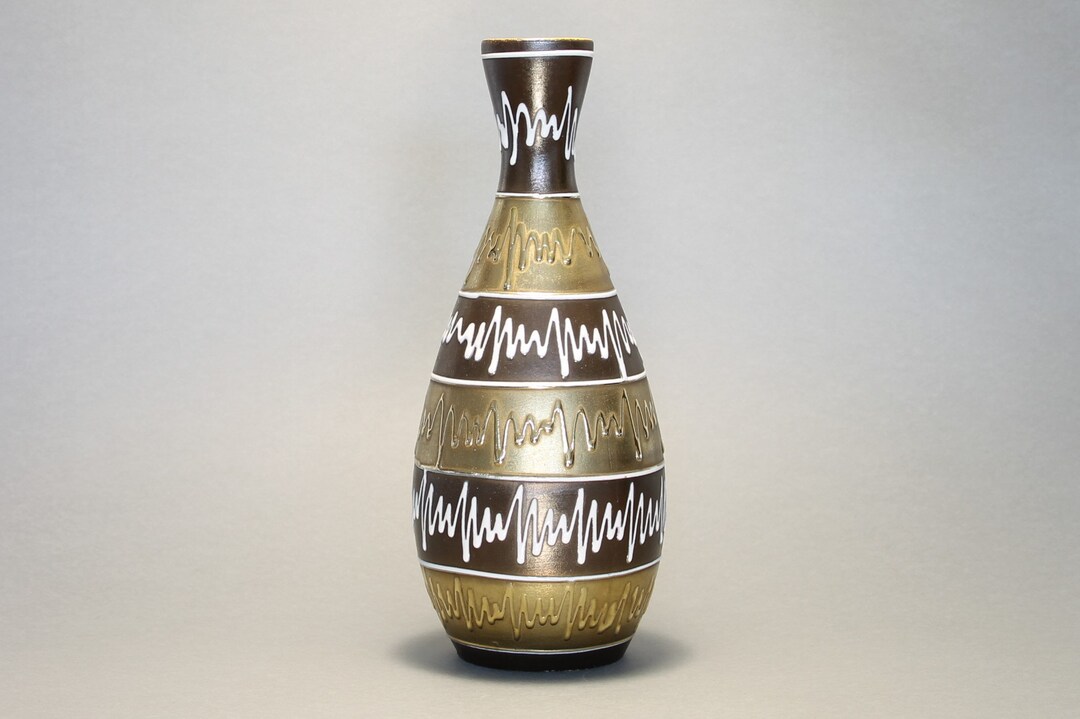 BAY KERAMIK West German Pottery Ceramic Fat Lava Vase Base Number 590 ...