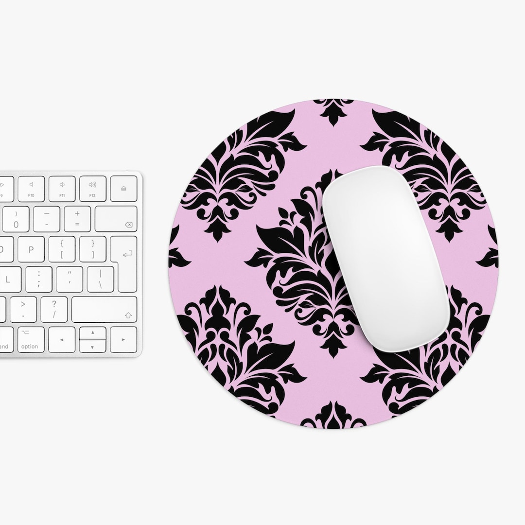 Elegant Damask Mouse Pad, Stylish Desk Accessory, Gift for Home Office ...