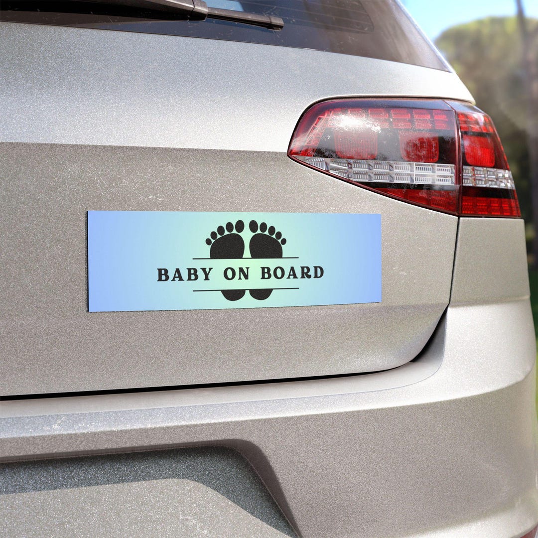 Cute Baby on Board Car Magnets, Baby Safety Signs for Cars, Car Decor ...