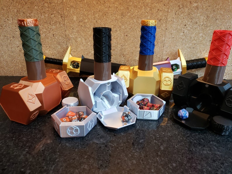 Hammer Dice Tower and Vault Dice Storage and Tower for - Etsy