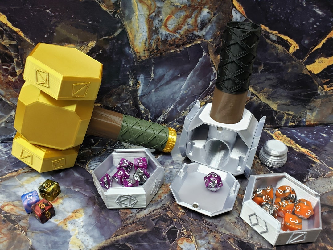 Hammer Dice Tower and Vault | Dice Storage and Tower for Dungeons ...