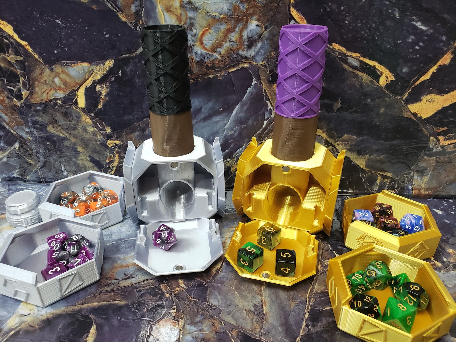 Hammer Dice Tower and Vault Dice Storage and Tower for - Etsy