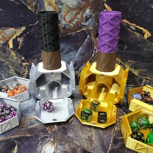 Hammer Dice Tower and Vault | Dice Storage and Tower for Dungeons ...