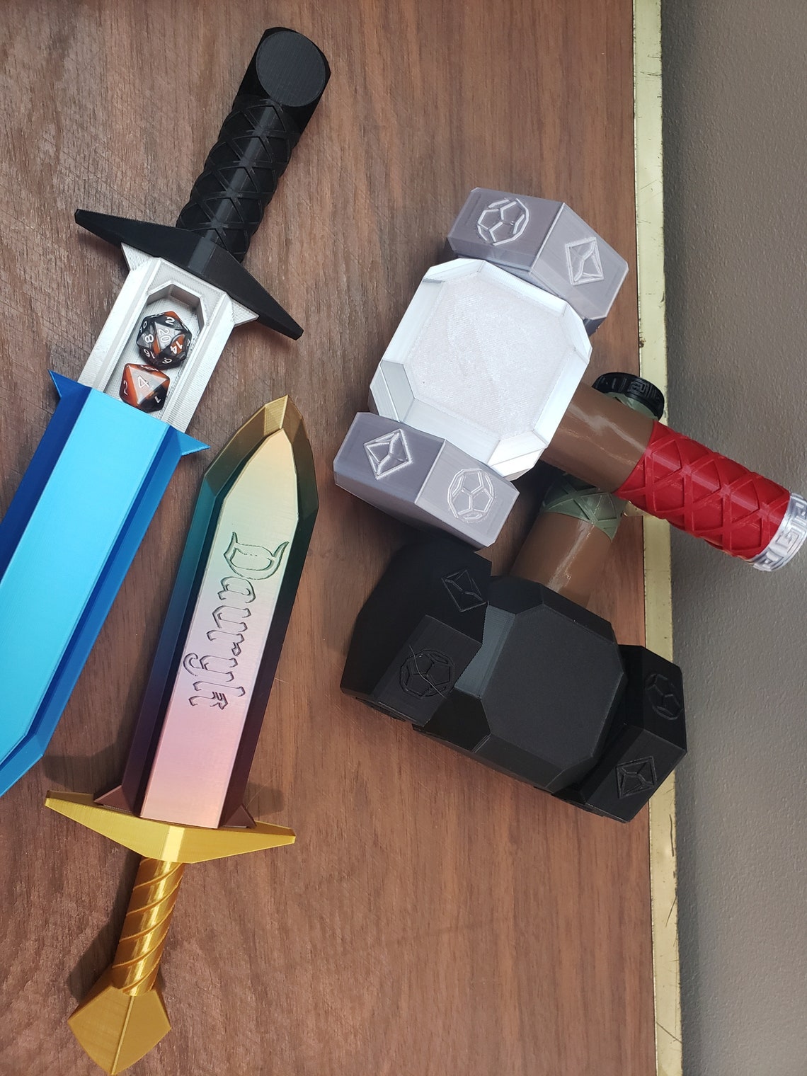 CUSTOMIZABLE Dice Dagger Tray Dice storage/box for D&D | Etsy