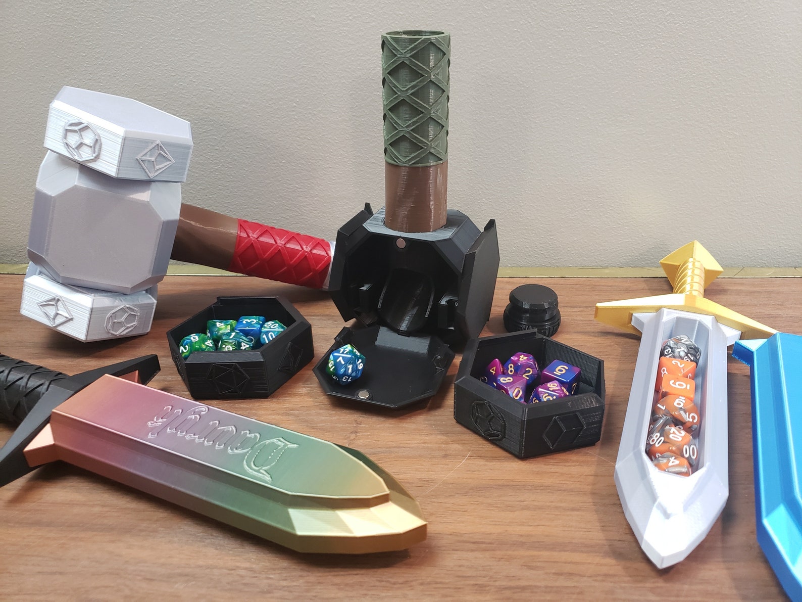 Hammer Dice Tower and Vault Dice Storage and Tower for - Etsy