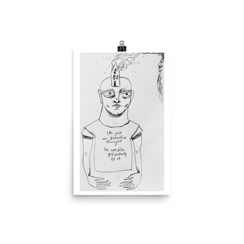 Intrusive Thoughts Print - Etsy