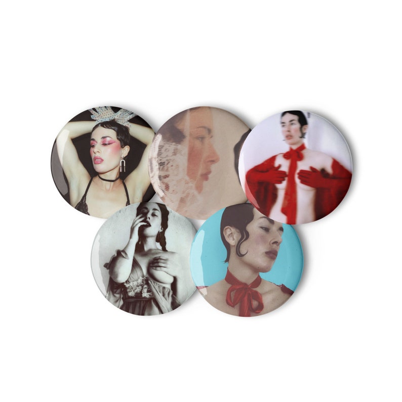 Olive Glass Self-portrait Buttons - Etsy