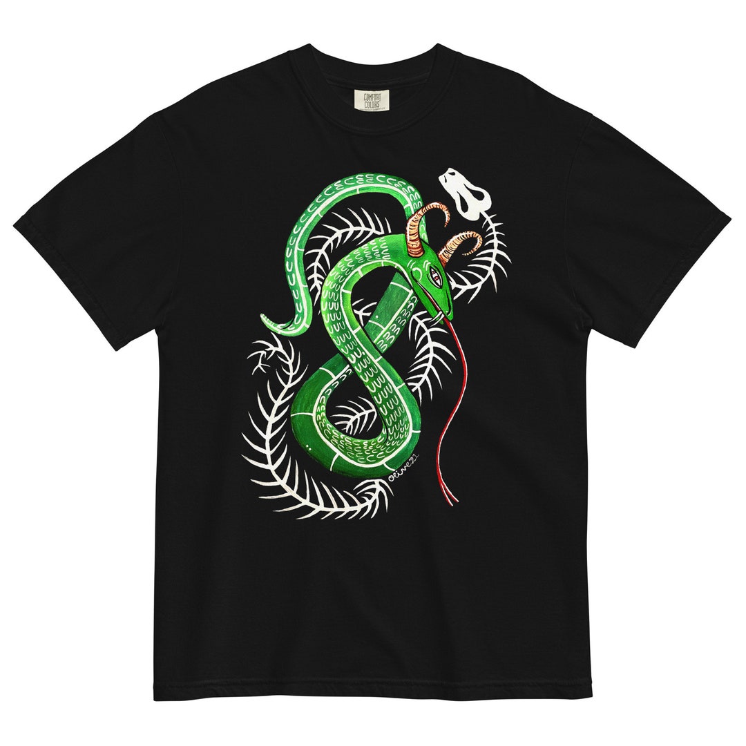 Horned Snake T-shirt - Etsy