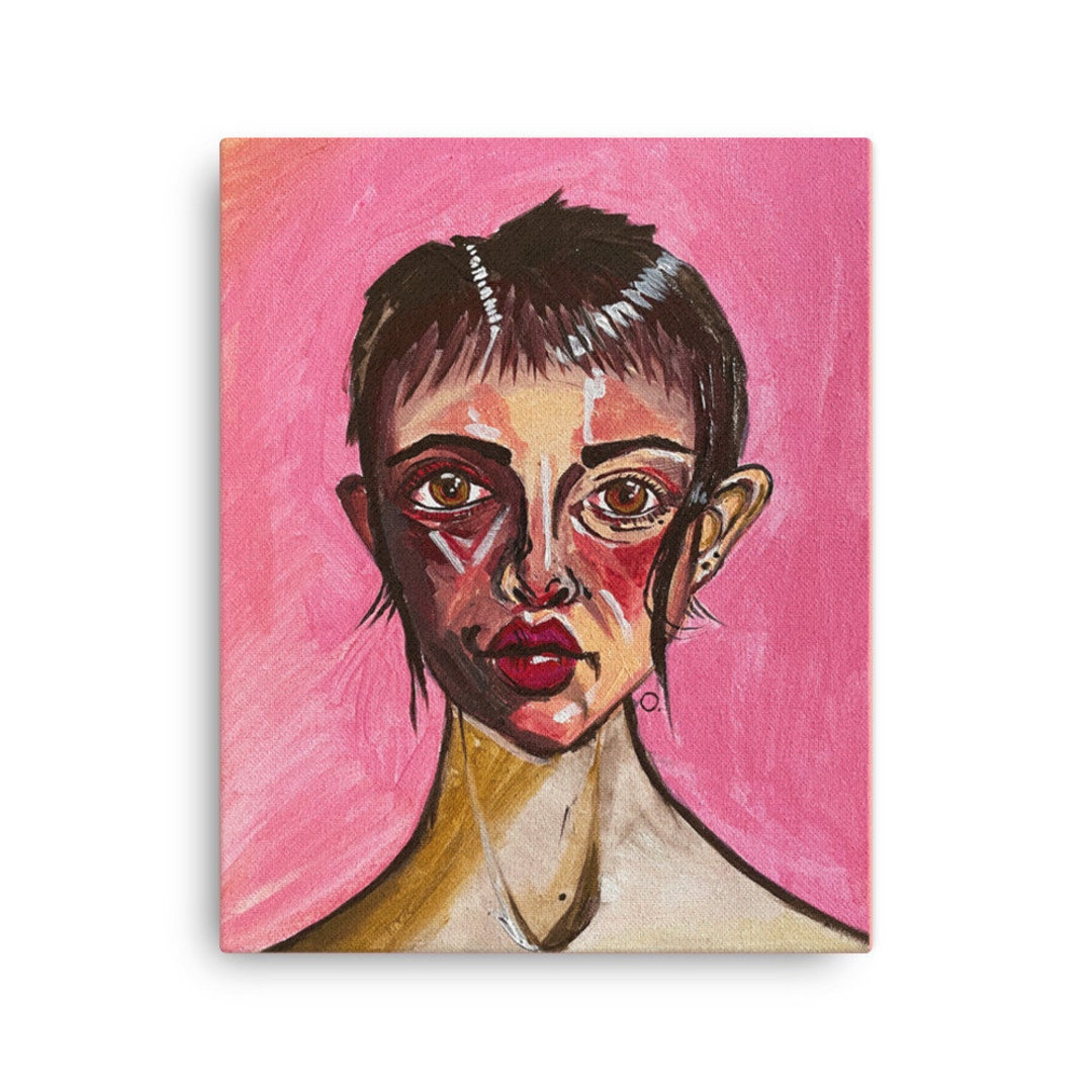 Face Canvas Print - Etsy