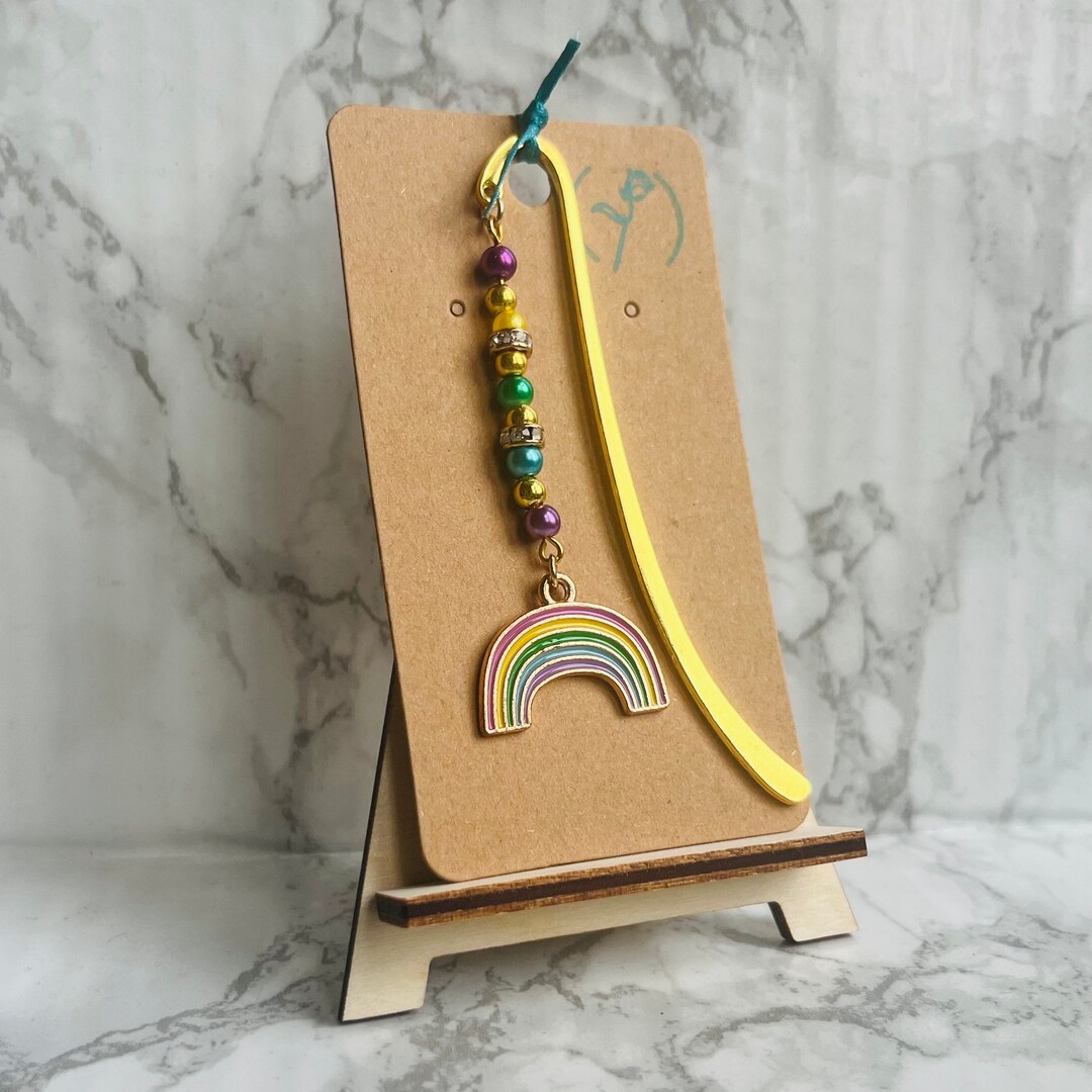 Purple Rainbow Bookmark, Rainbow Gift Bookmark, Present for Reader ...