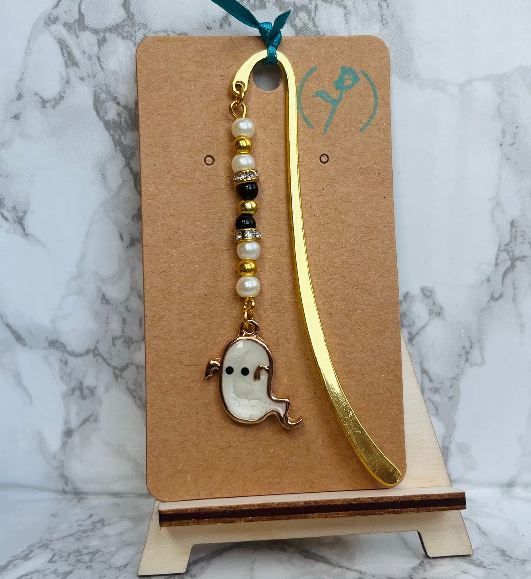 Ghost Bookmark, Handmade Halloween Bookmark, Metal Bookmark, Christmas ...