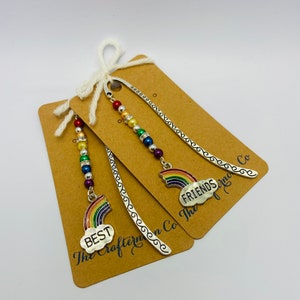 Best Friends Bookmark Pair, Handmade Bookmarks, Metal Bookmark, Thank ...