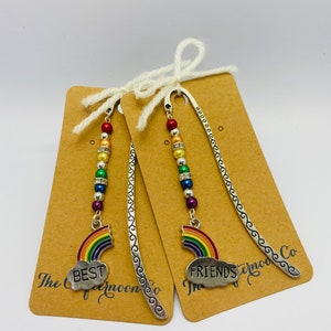 Best Friends Bookmark Pair, Handmade Bookmarks, Metal Bookmark, Thank ...