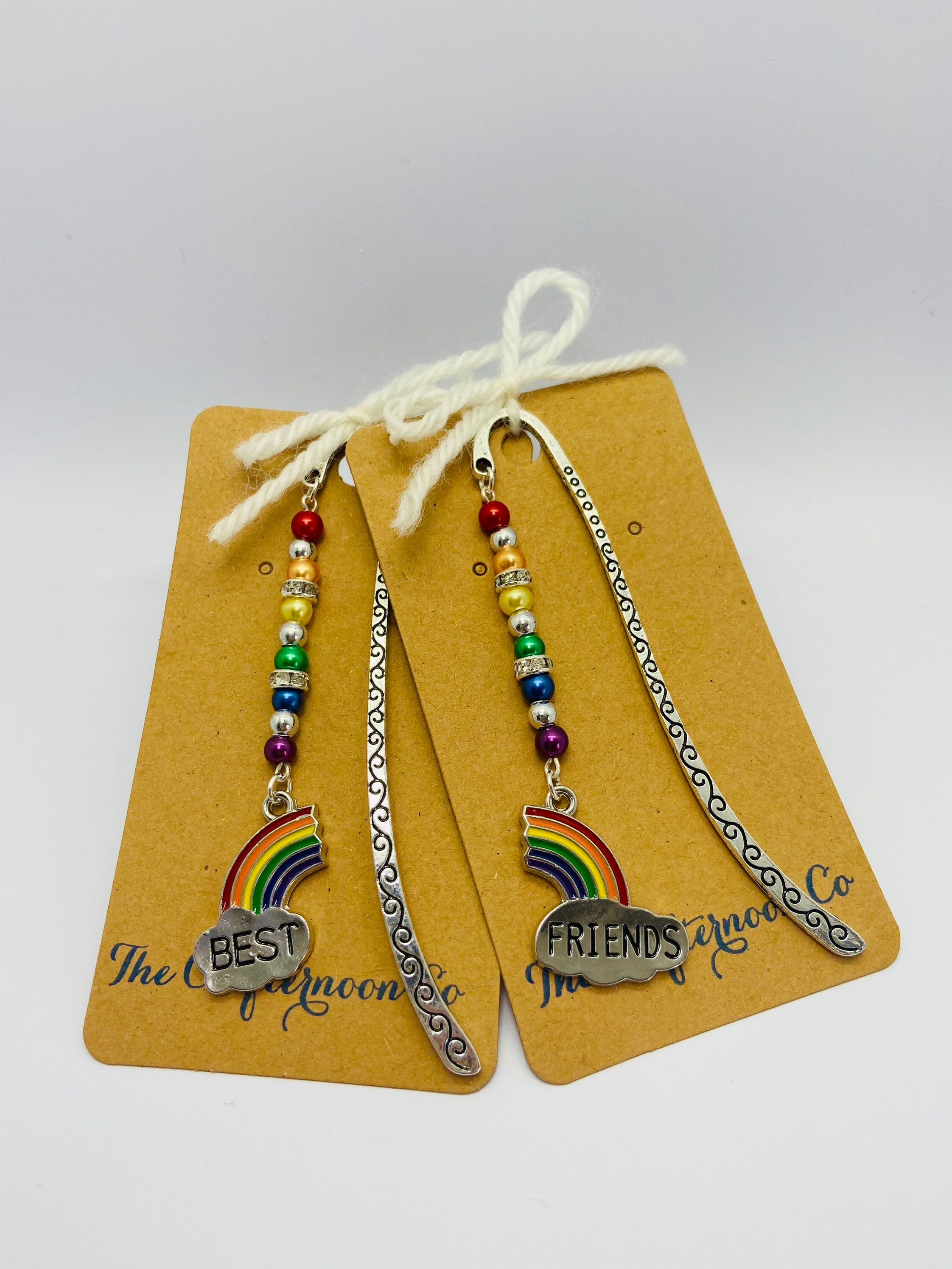 Best friends bookmark pair / handmade bookmark / metal | Etsy